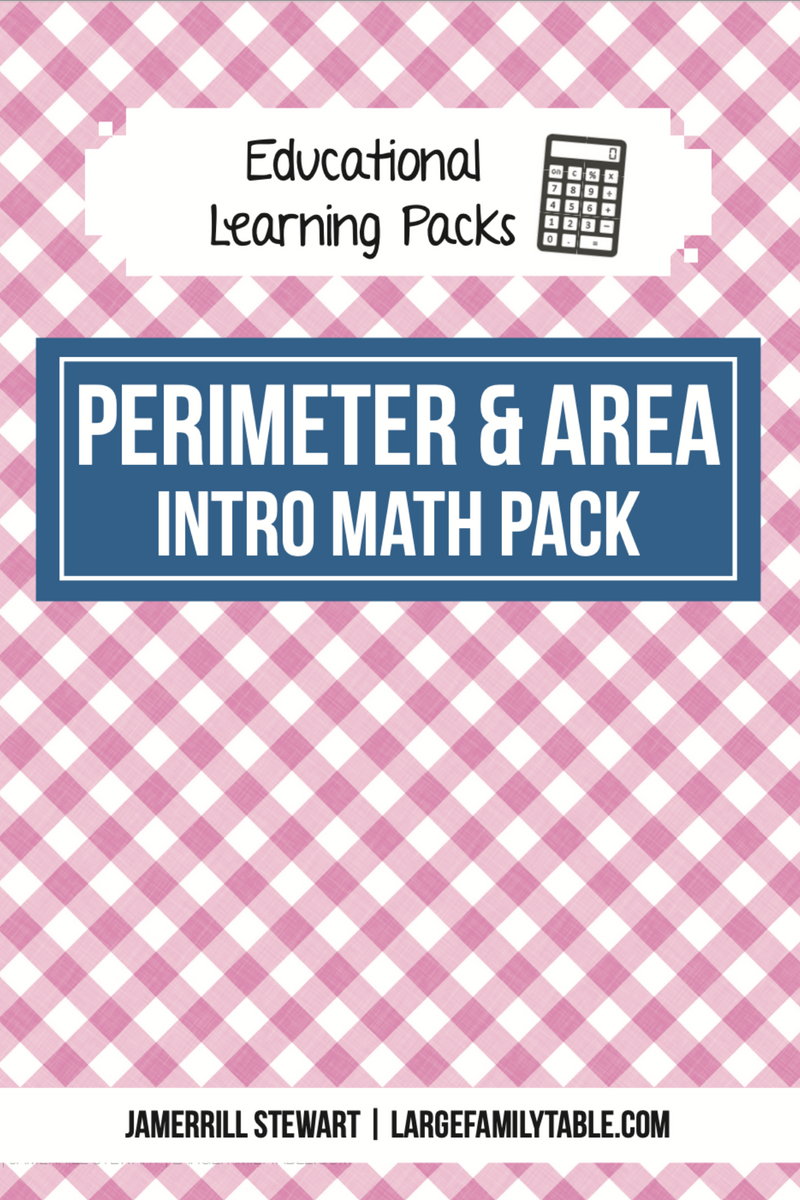 Perimeter and Area Intro Math Table Pack {11 pages} – Jamerrill Stewart ...