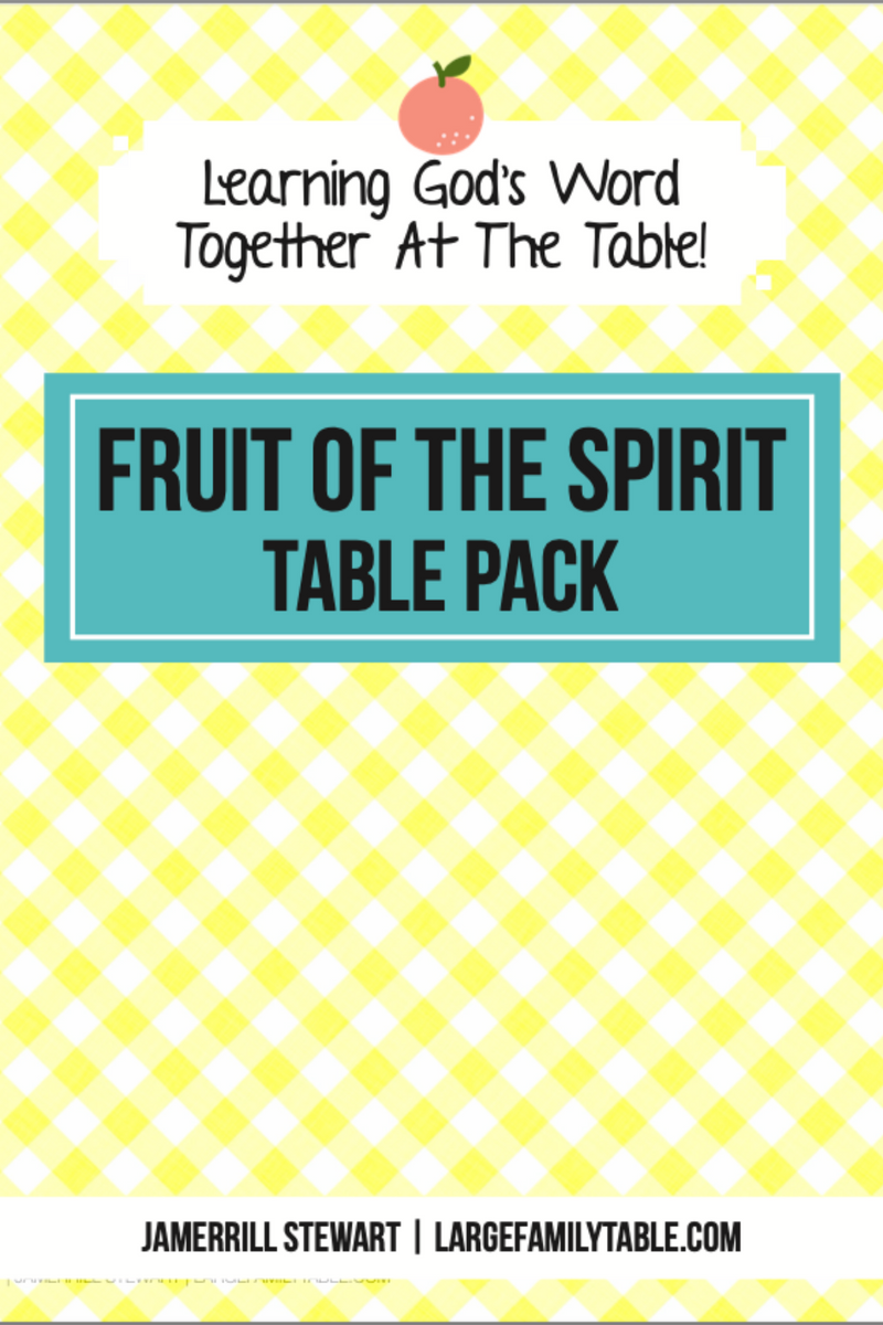 Fruit of the Spirit Table Pack {15 pages} – Jamerrill Stewart, Large ...