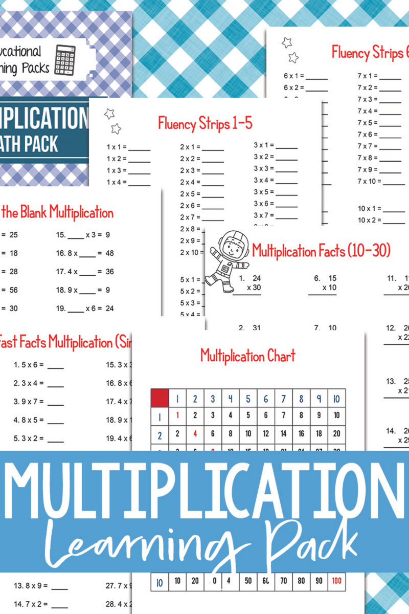 Mega Math Bundle: Six Math Homeschool Activity Packs {62 pages ...